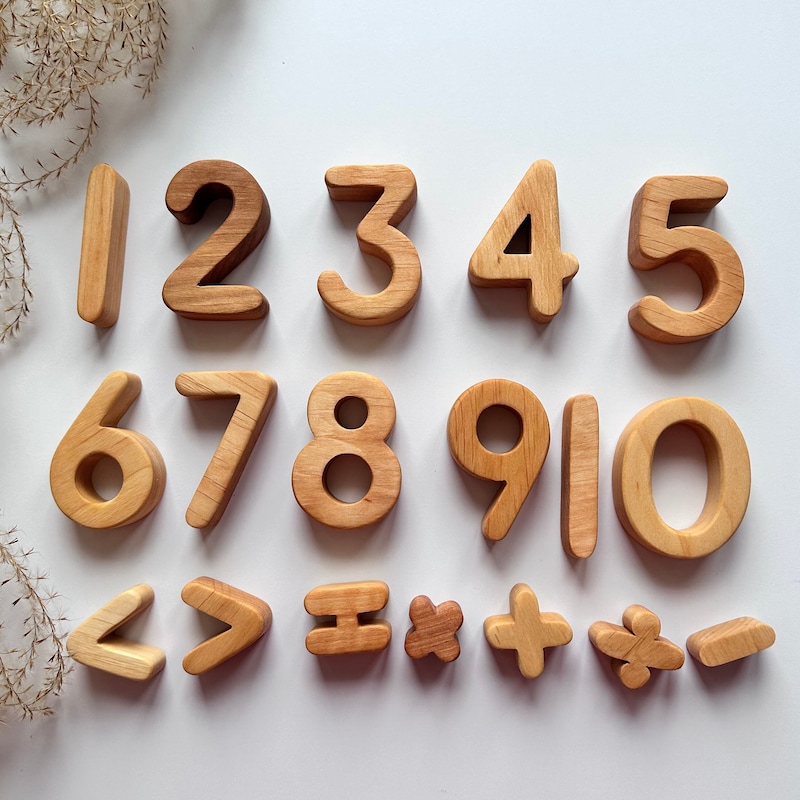 Wooden Numbers - Etsy