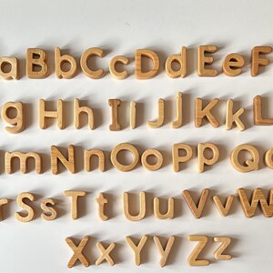 59 Rounded Wooden German Letters, German Alphabet Wooden Letters ...
