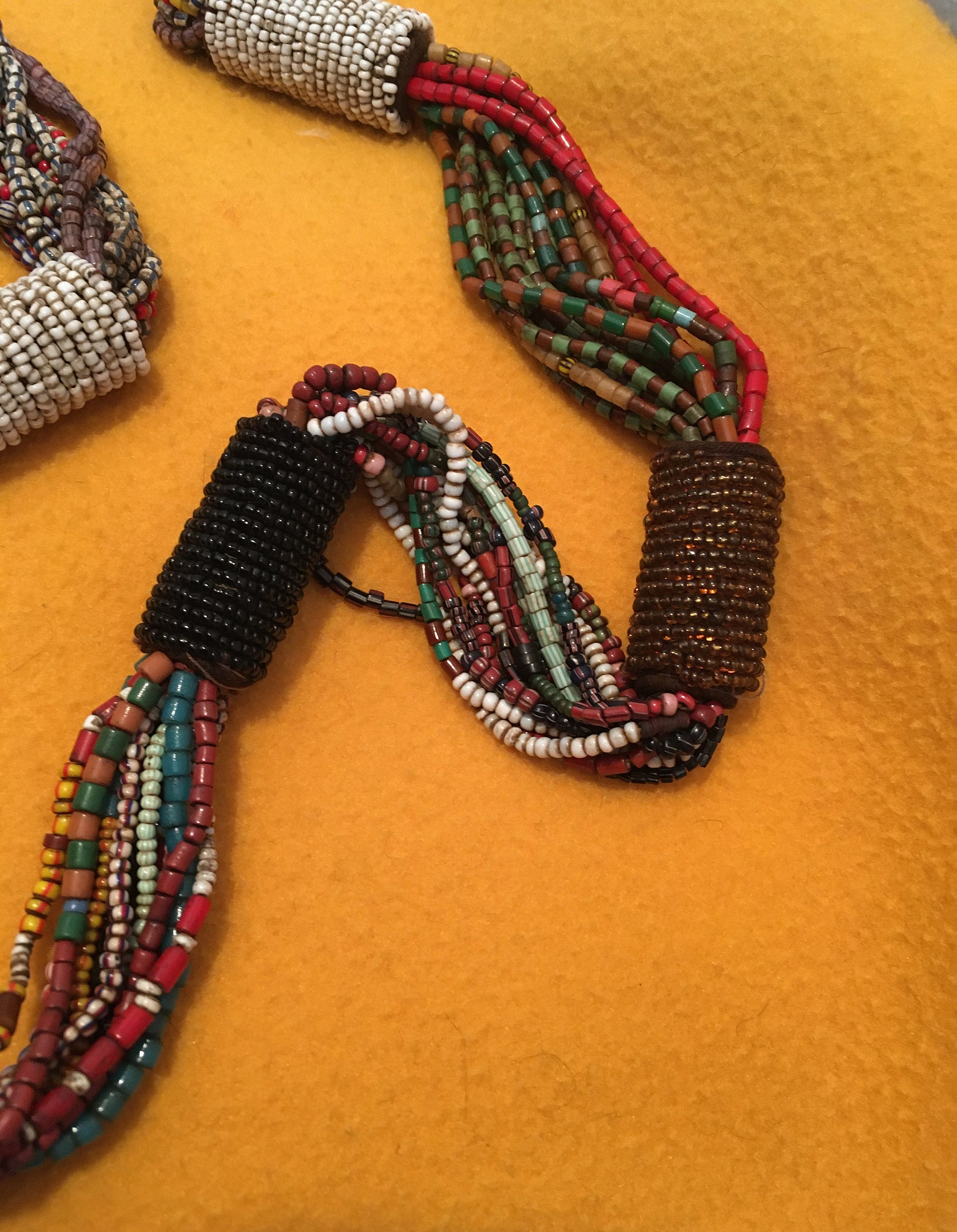 Antique Yoruba Beaded Ceremonial Diviner's Necklace "odigba Ifa ...