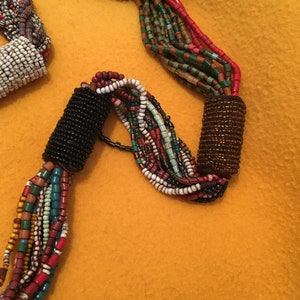 Antique Yoruba Beaded Ceremonial Diviner's Necklace "odigba Ifa ...