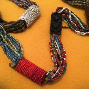 Antique Yoruba Beaded Ceremonial Diviner's Necklace "odigba Ifa ...