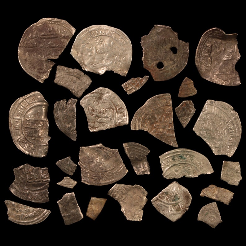 Medieval Cut Change, Silver Dirham - 750 to 1300 CE - Genuine Medieval ...