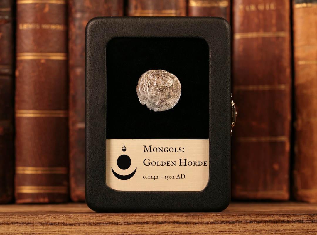 Mongol Silver Coin, Golden Horde (1242 AD) - Authentic Historical ...