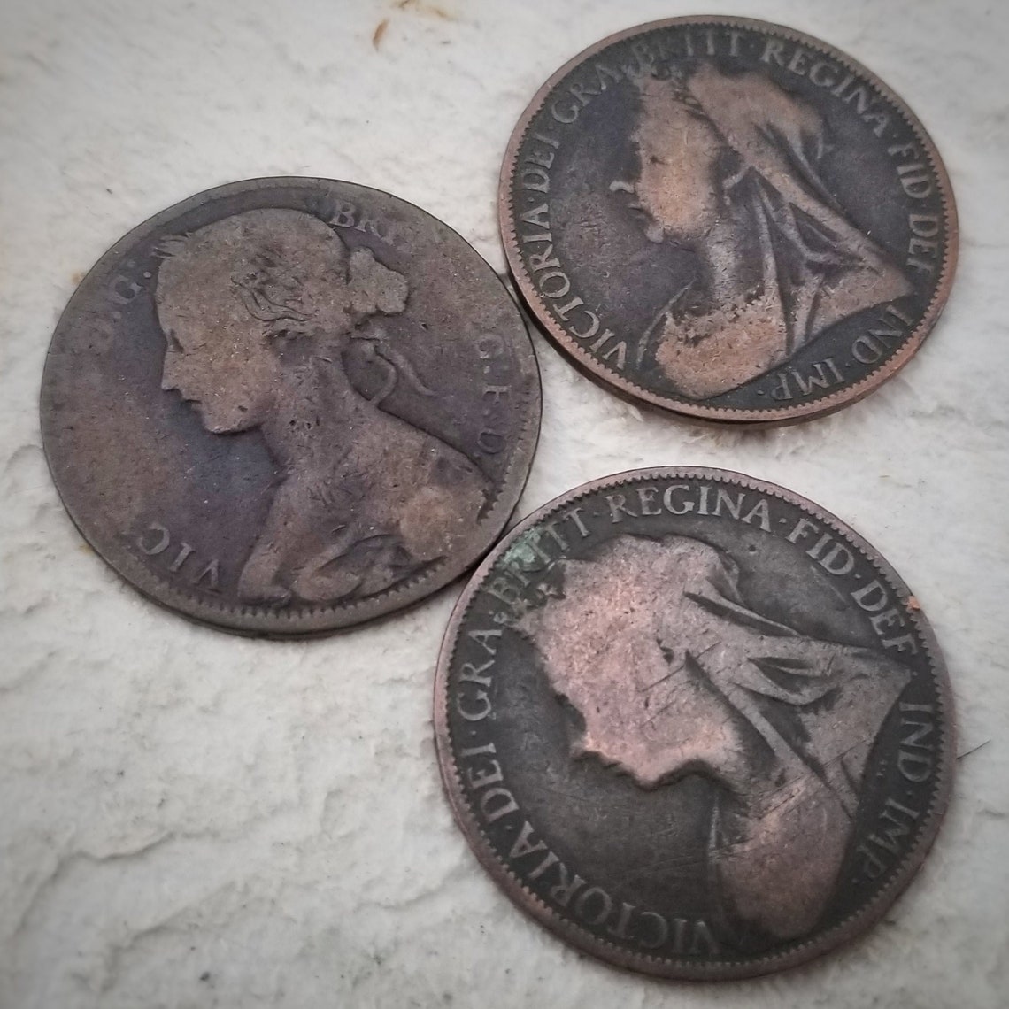 Queen Victoria Penny, Genuine Antique Coin From the United Kingdom ...