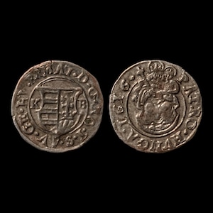 Hungarian Silver Denar - Madonna and Child Design - C. 1500 to 1600 CE - Kingdom of Hungary ...