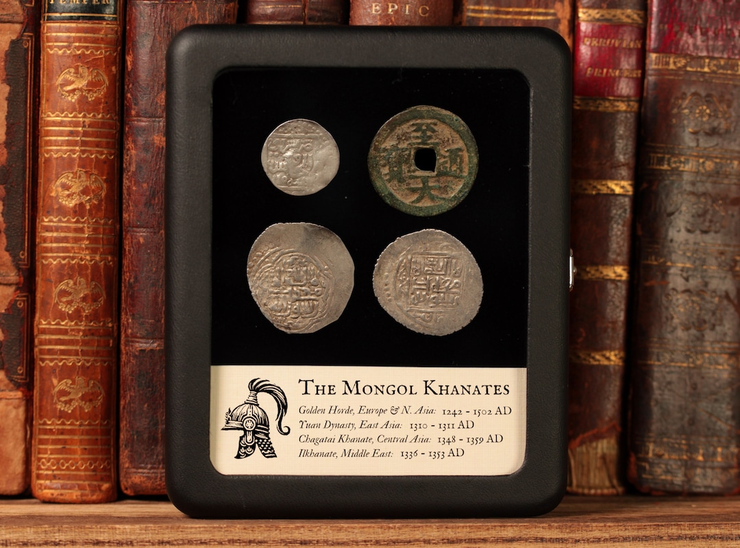 Mongol Empire Collection, Genuine Medieval Coins of the 4 Khanates With ...