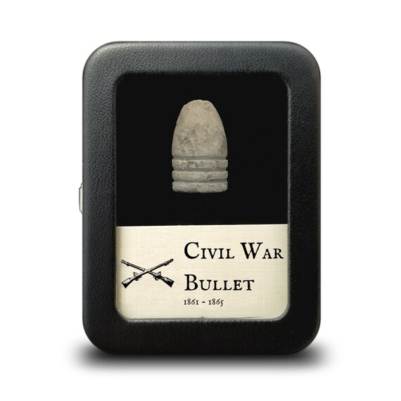 Genuine Civil War Bullet Union 1860's Glass Display - Etsy