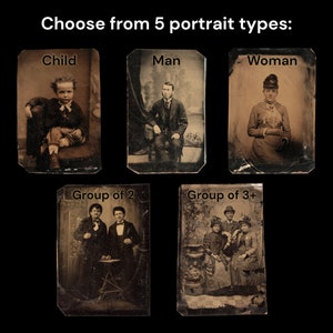 Antique Tintype Portrait, ONE Random Photo, Vintage Civil War Victorian ...
