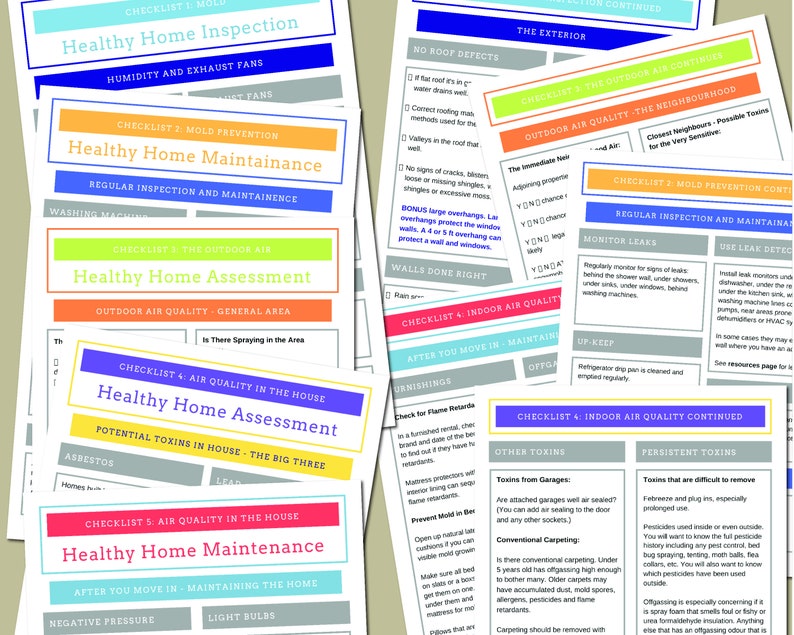 Healthy Home Checklist - Etsy