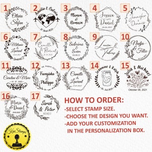 Custom Wedding Stamp, Custom Logo Stamp, DIY Wedding Stamp ...