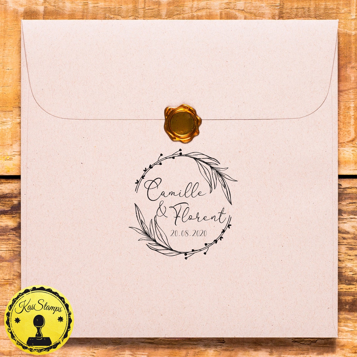SELLO BODA PERSONALIZADO Sello para boda Sello Novios Sello - Etsy España