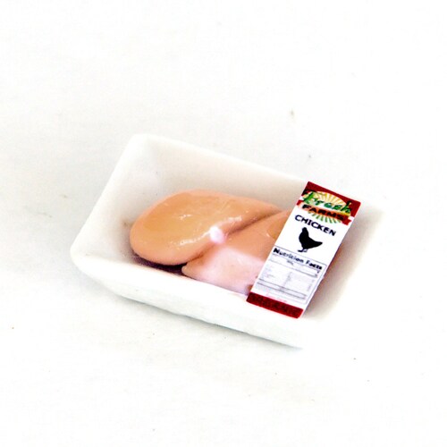 Miniature Chicken Breast Dollhouse Groceries Tiny Food - Etsy
