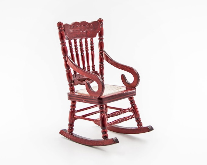 Dollhouse Rocking Chair Miniature Furniture Props Replica - Etsy
