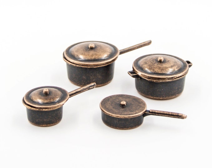 Miniature Cooking Pots Dollhouse Kitchen Props Replica - Etsy