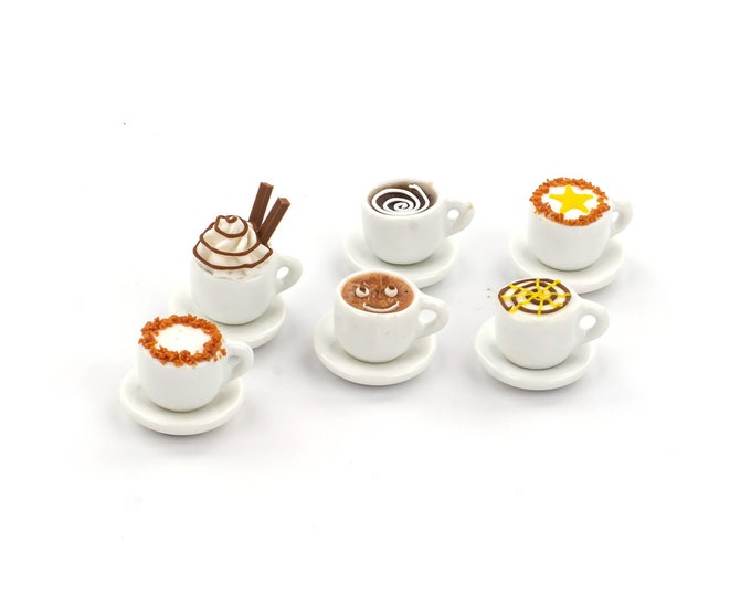 6 Miniature Dollhouse Coffee Props Replica - Etsy