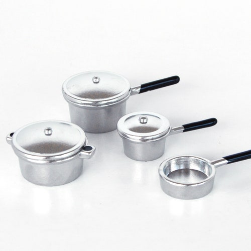 Miniature Cooking Pots Dollhouse Miniatures Kitchen Cooking - Etsy