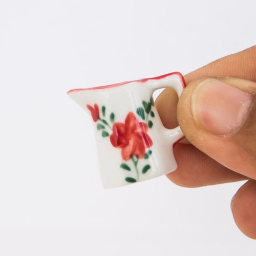 4 Miniature Plates Tiny Pottery Ceramic Dinnerware - Etsy