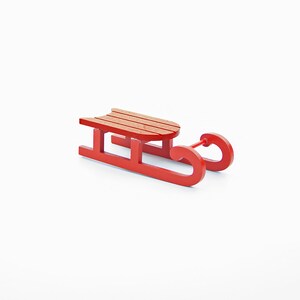 Miniature Sled Realistic Miniatures Props Replica - Etsy