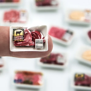 Miniature Meat Dollhouse Miniature Food - Etsy