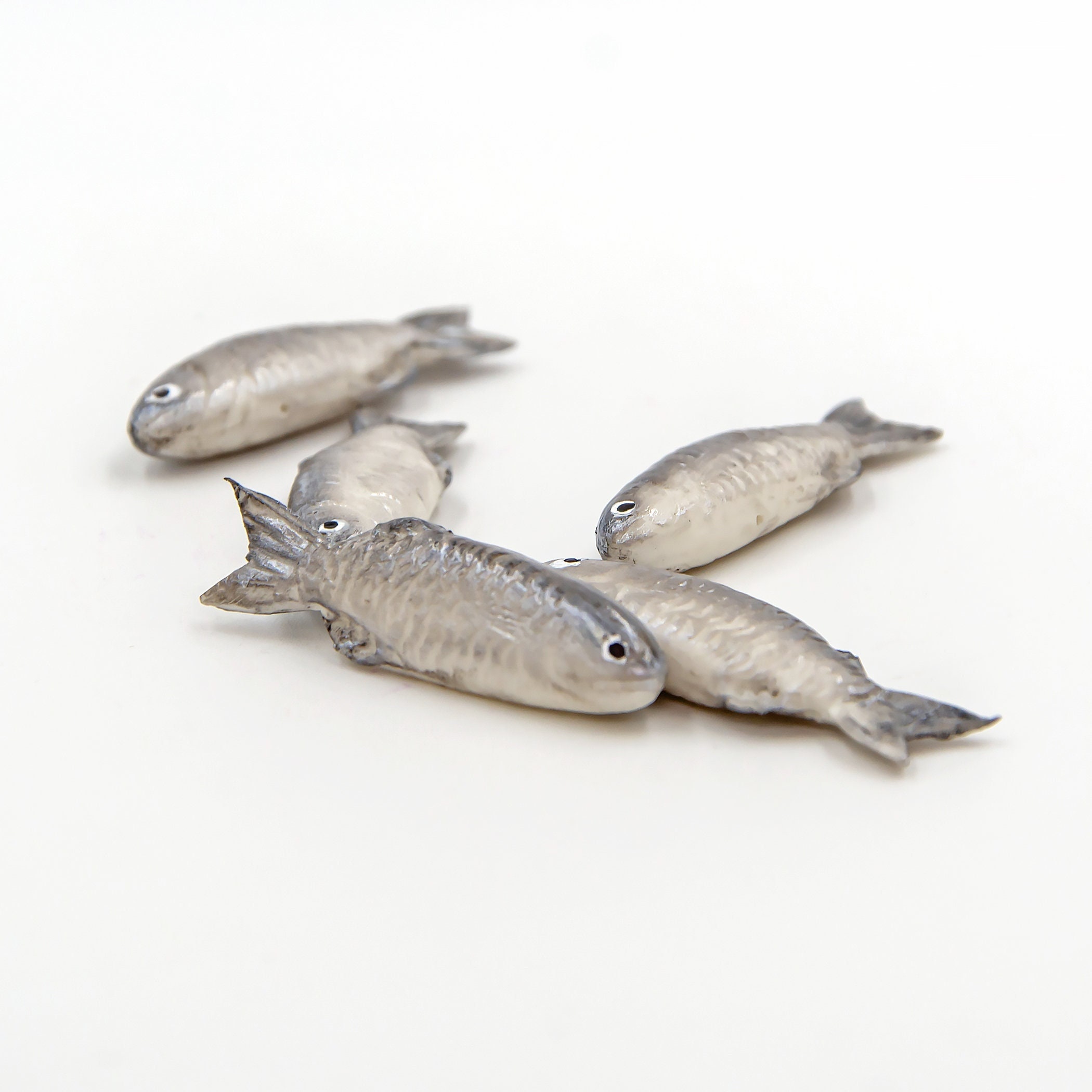 5 Miniature Fish Realistic Miniatures Props Replica | Etsy