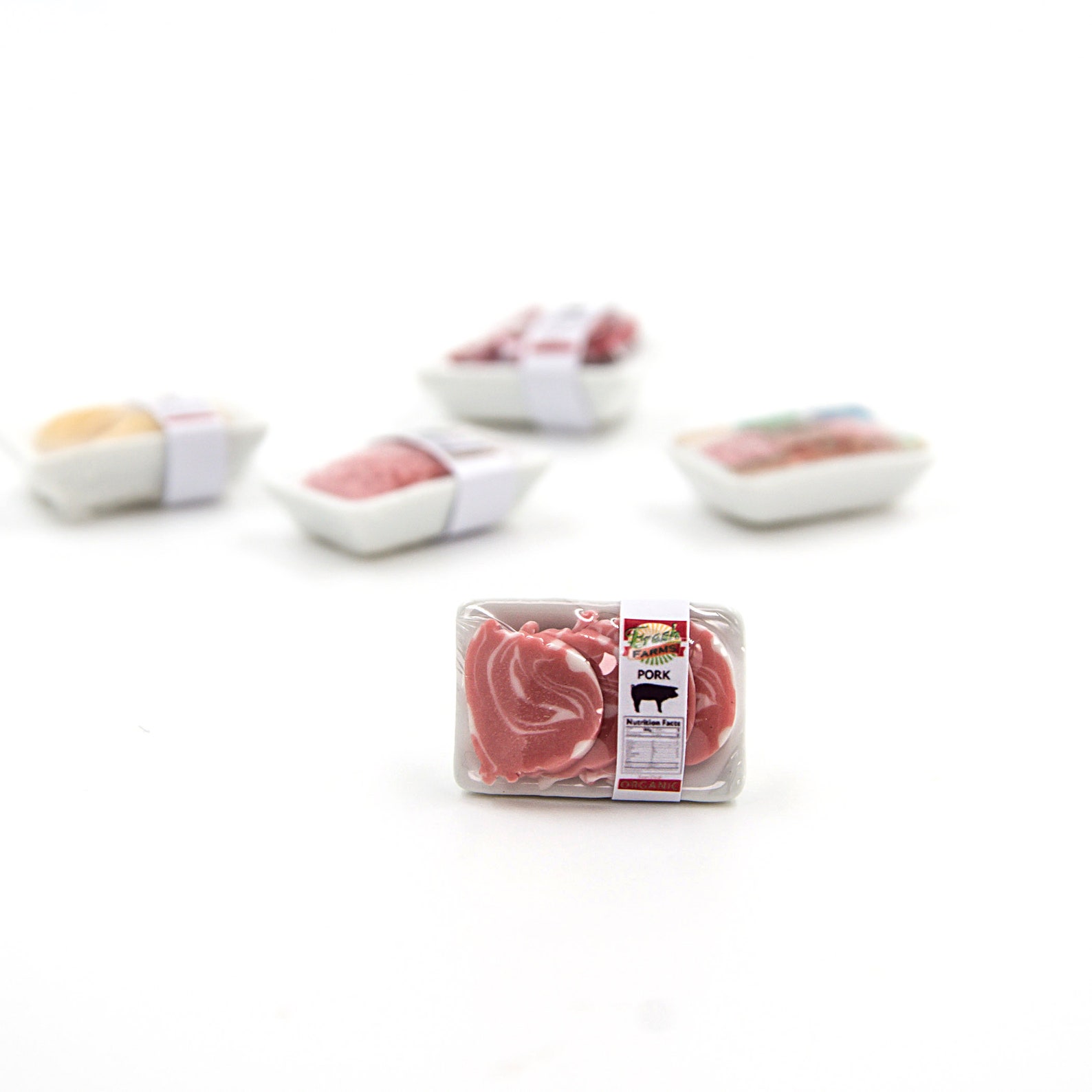 5 Pack Miniature Meat Dollhouse Food - Etsy