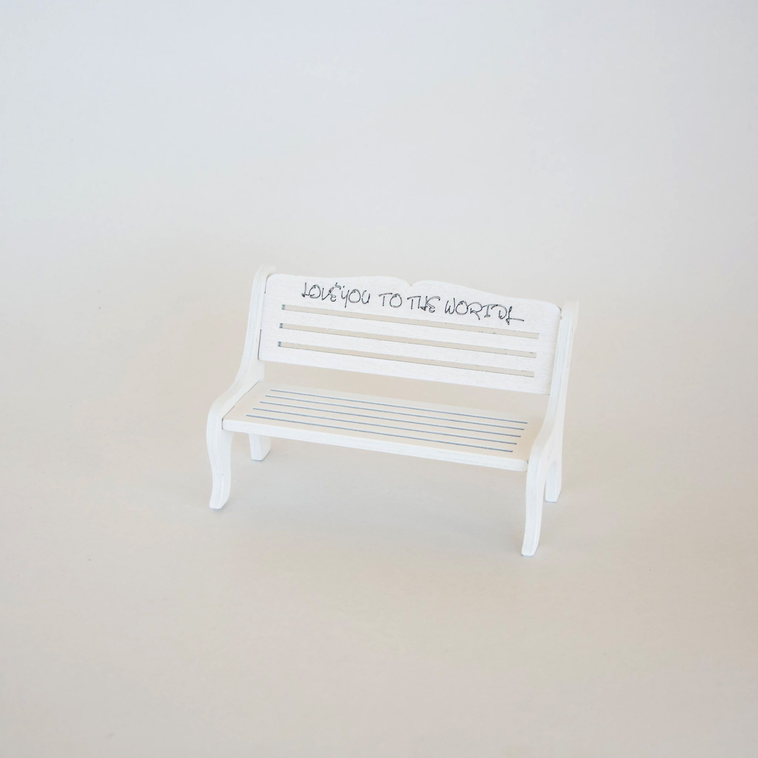 Miniature park bench Dollhouse miniatures furniture | Etsy