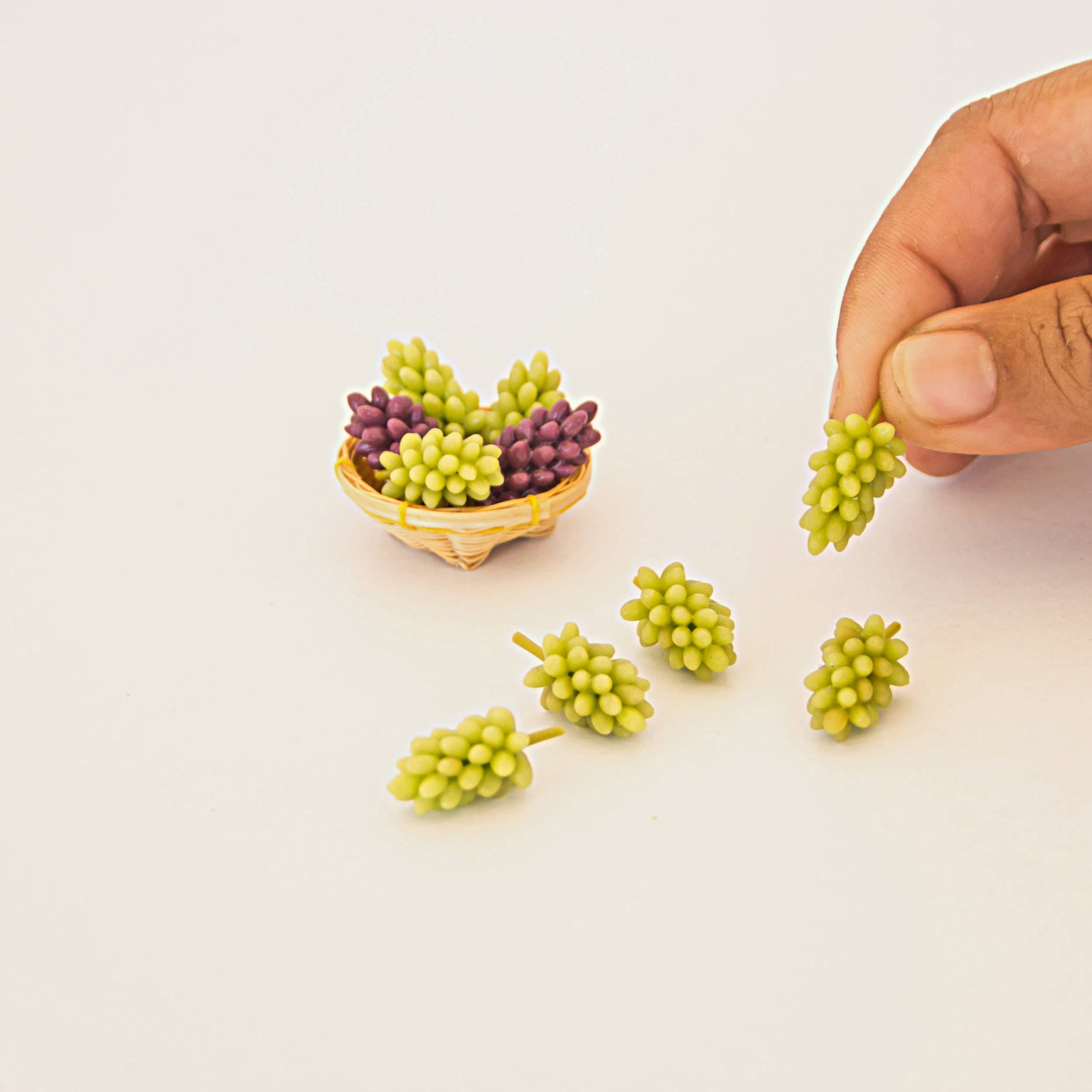 5 Miniature Grape Dollhouse Miniatures Food Tabletop Miniatures - Etsy