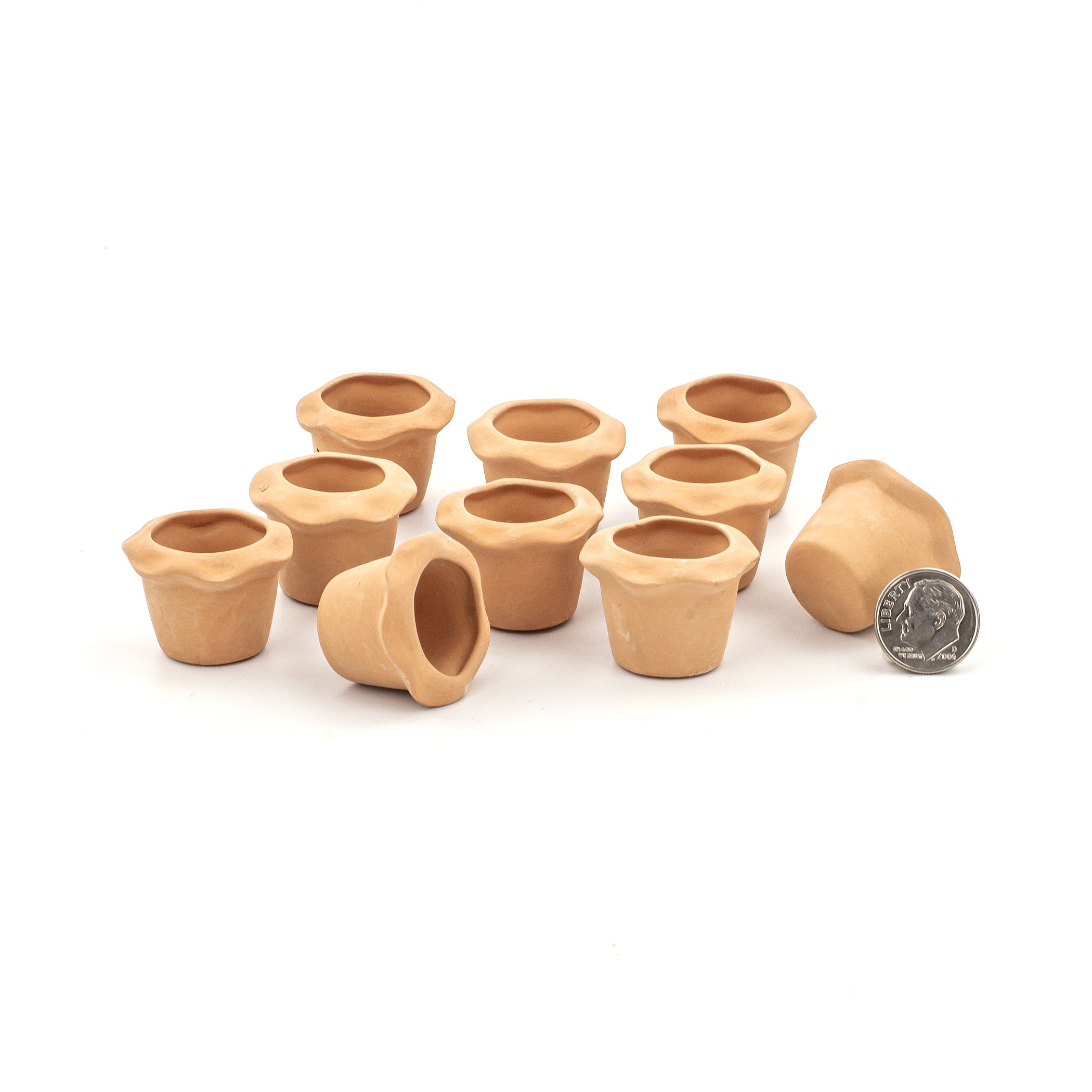 10 Miniature Plant Pots Terracotta Planter - Etsy