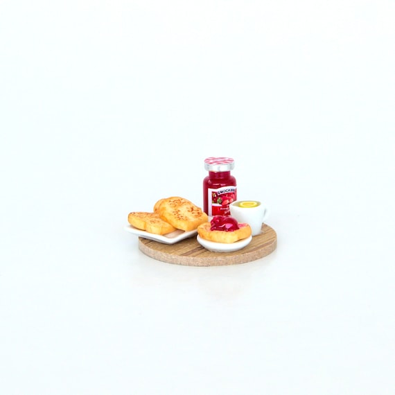 Miniature Breakfast Dollhouse Miniatures Food Tiny Food - Etsy
