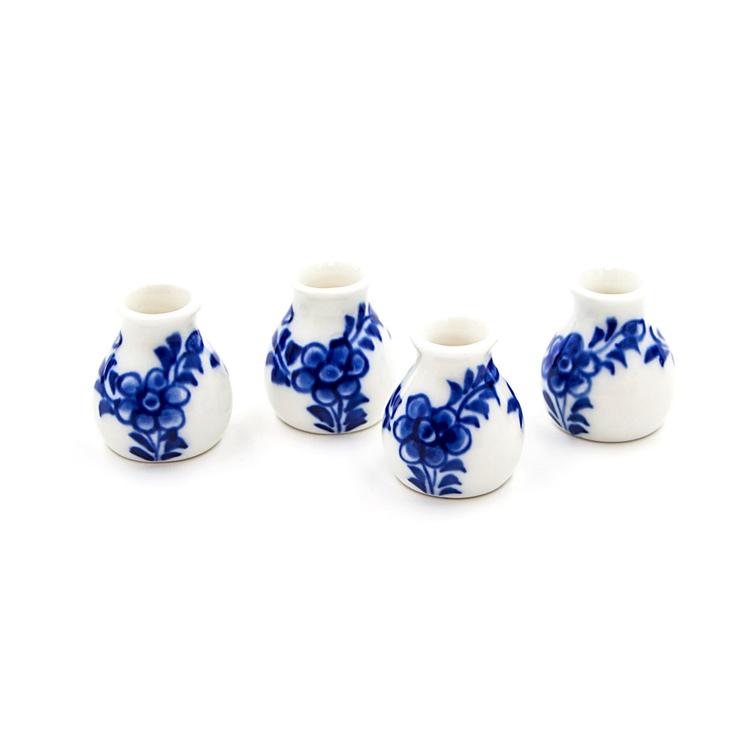 4 Miniature Vases Tiny Pottery Mini Ceramic Vase - Etsy