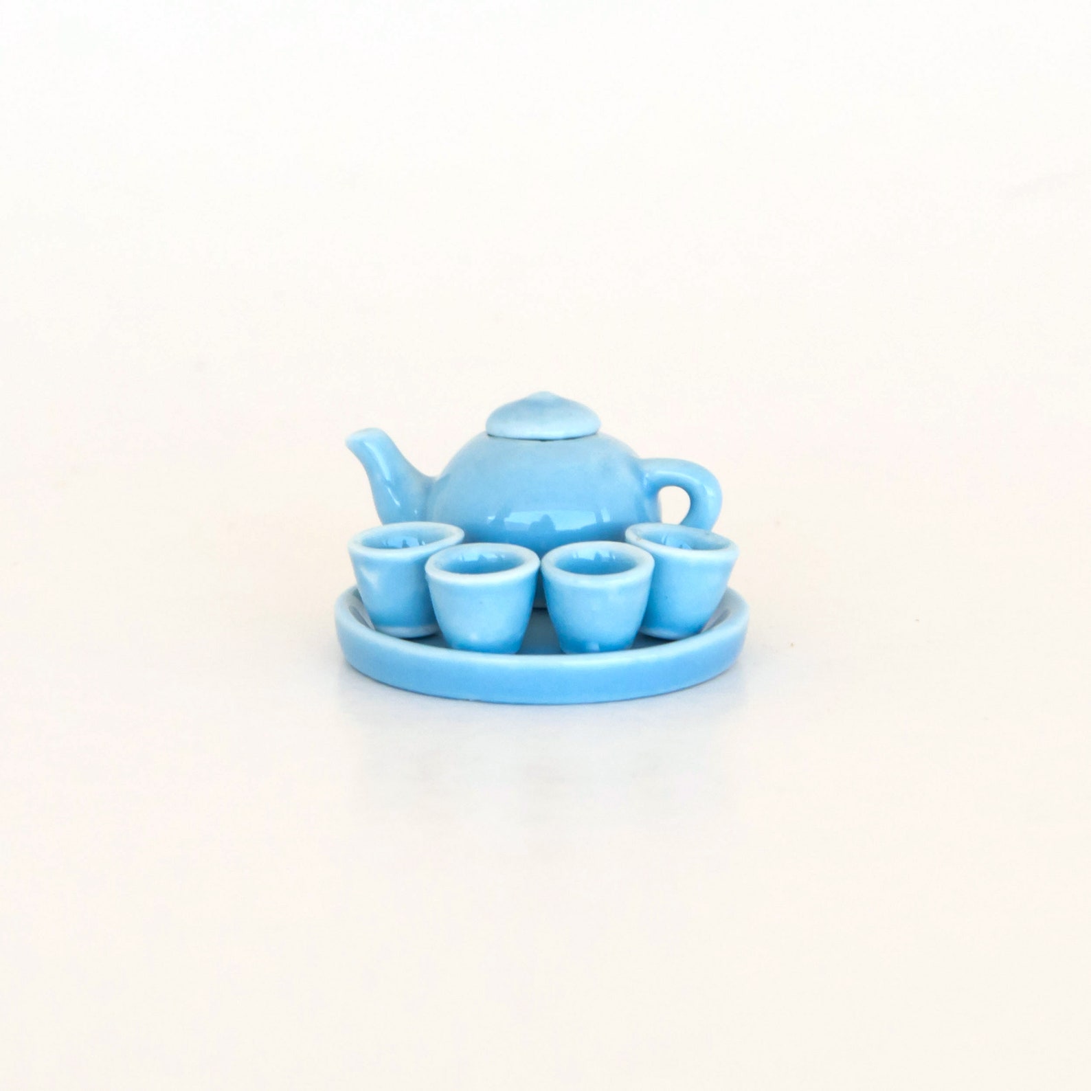Miniature Tea Set Tiny Pottery Ceramic Miniatures - Etsy