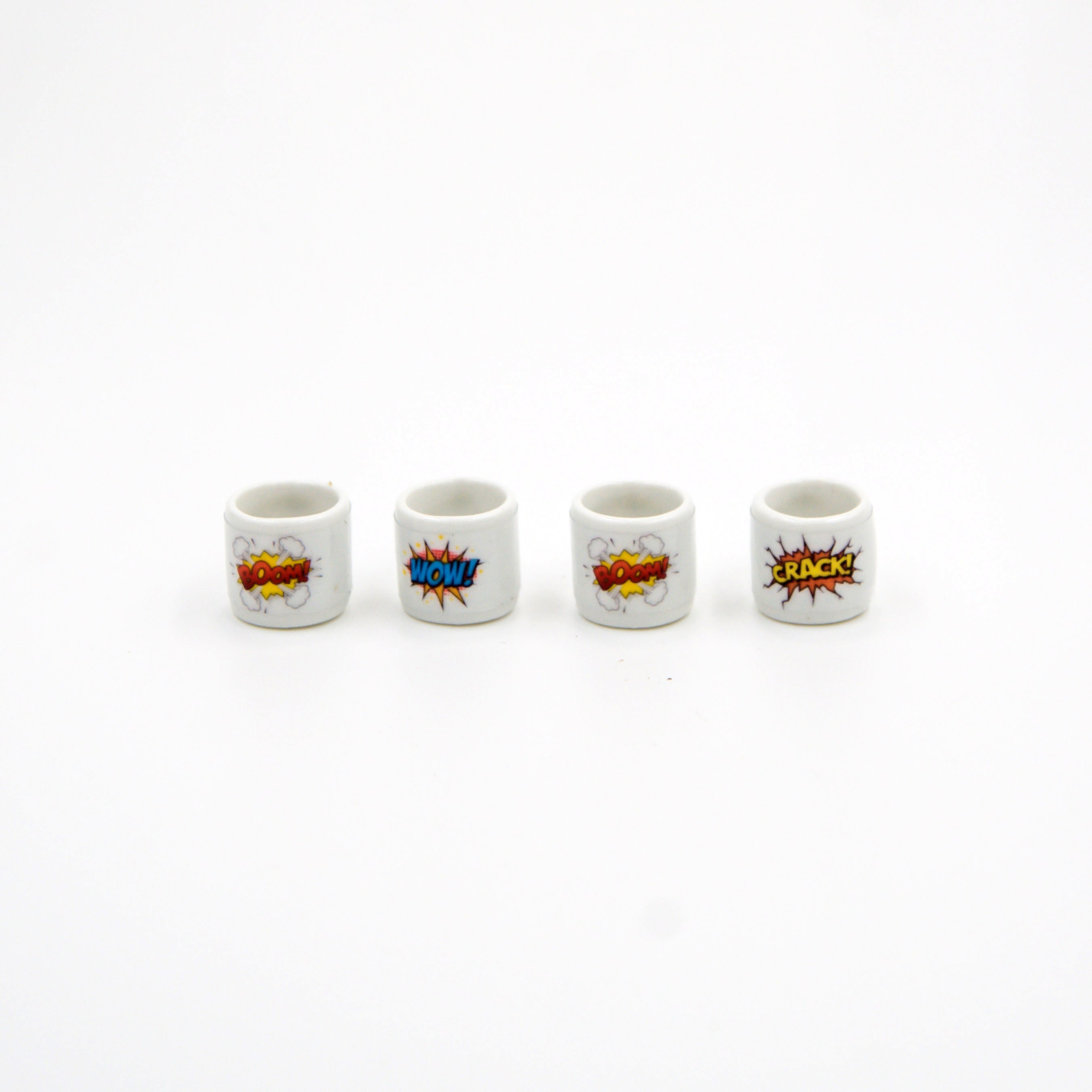 4 Miniature Mugs Tiny Pottery Dollhouse Ceramic | Etsy