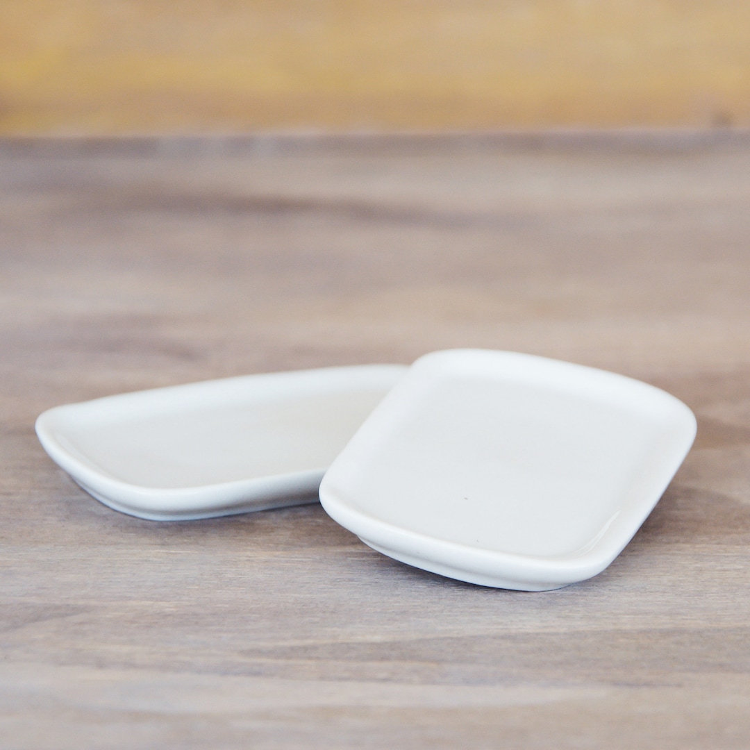 2 Miniature Food Tray Tiny Pottery Ceramic Miniatures - Etsy