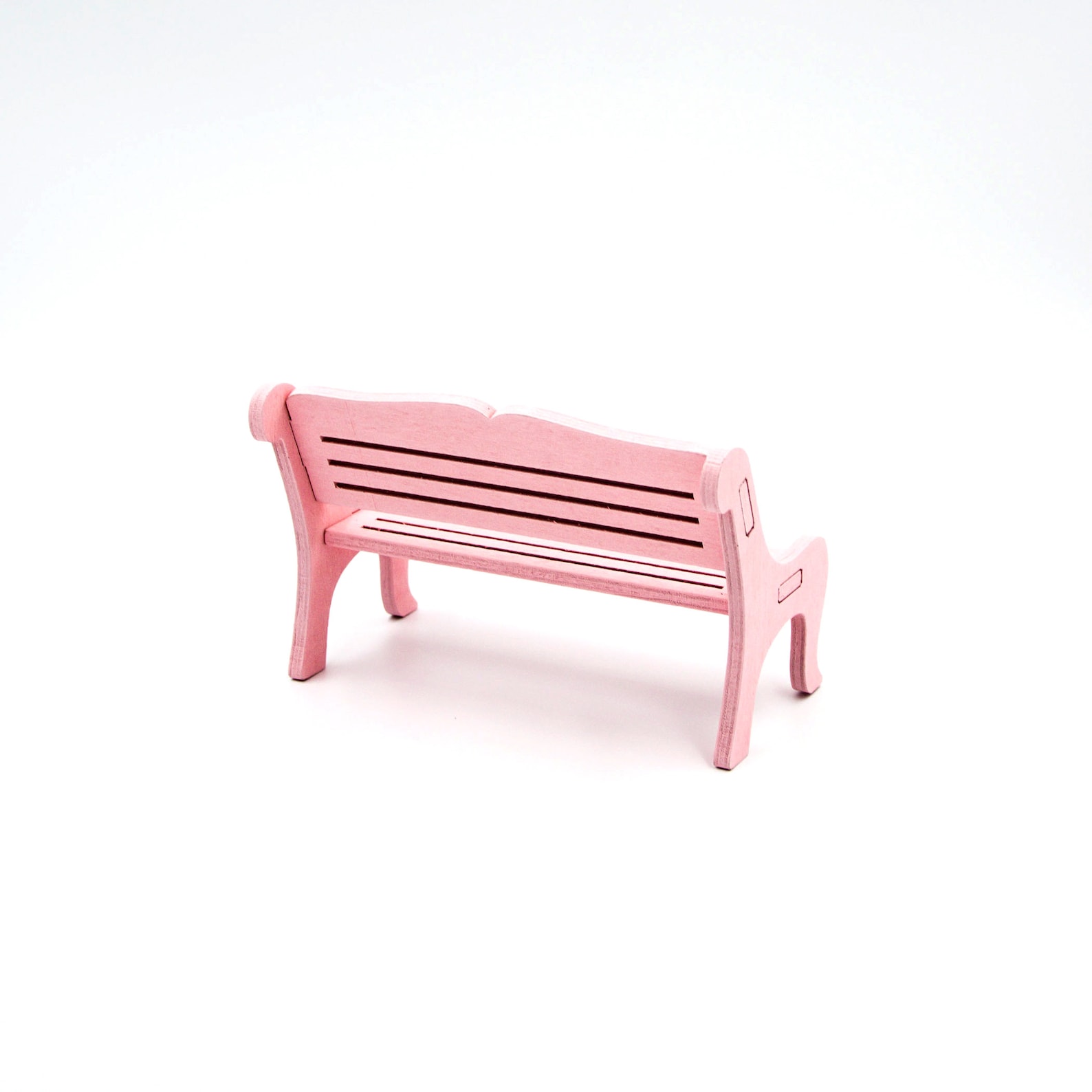 Miniature Park Bench Dollhouse Miniatures Furniture - Etsy