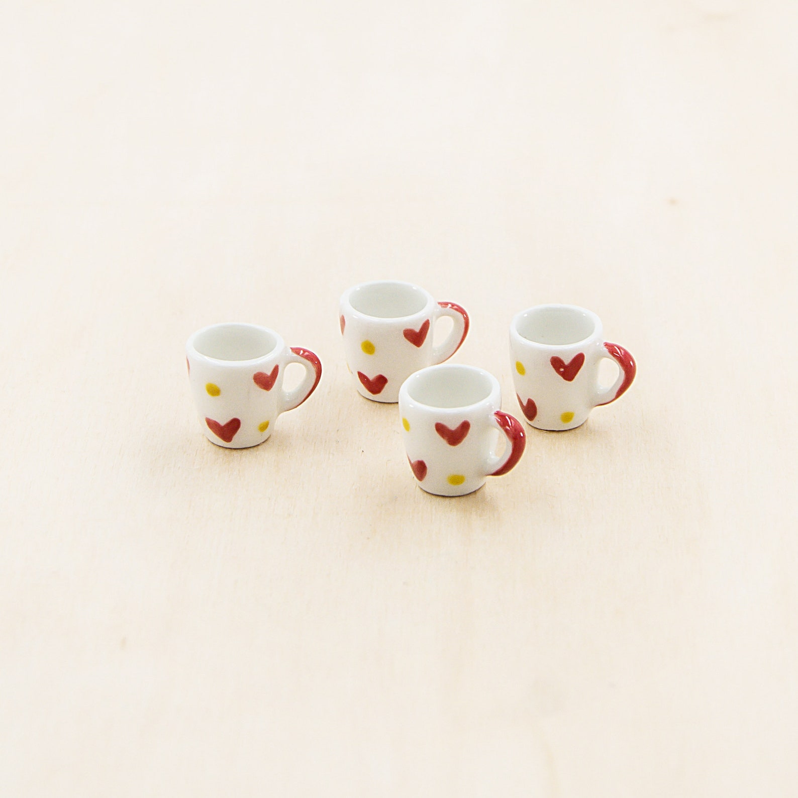 4 Miniature mug Ceramic miniatures | Etsy