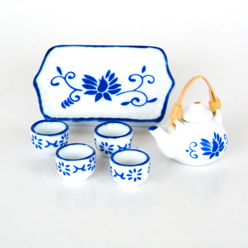 Miniature Chinese Tea Set Tiny Pottery - Etsy