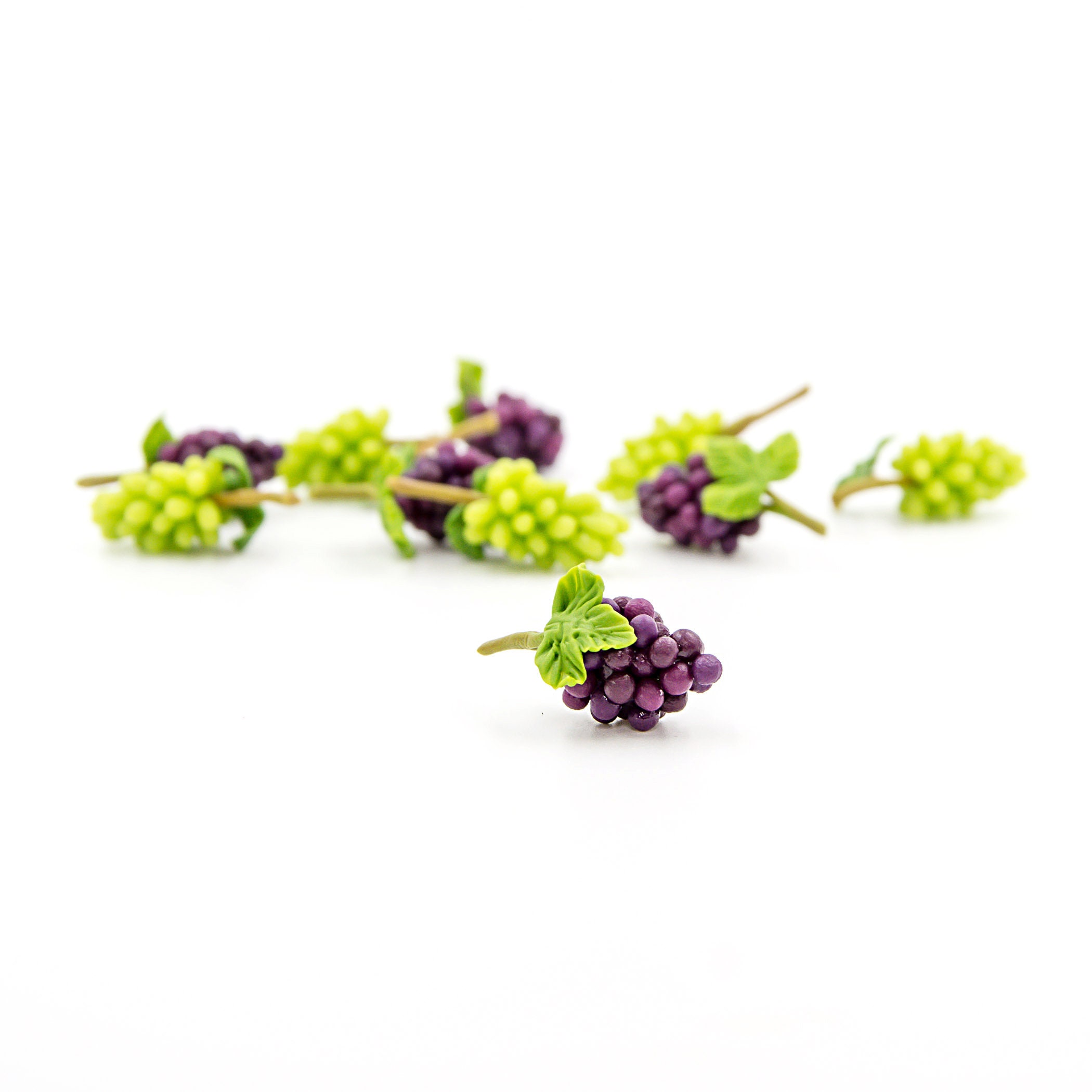 10 Miniature grapes Dollhouse miniature food | Etsy