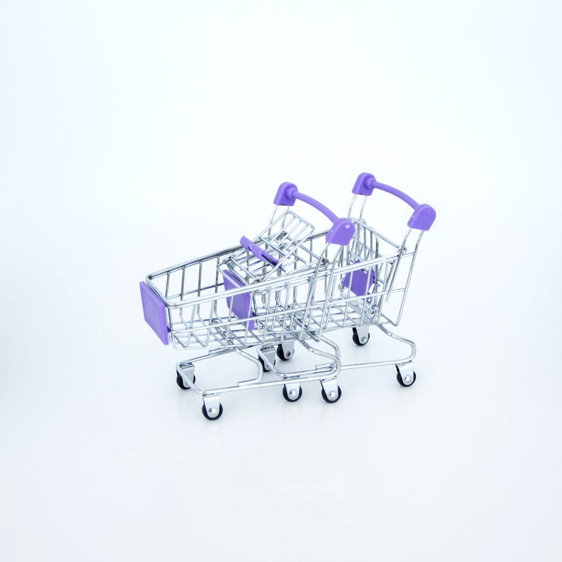 Mini Shopping Cart Toy Supermarket Props Replica - Etsy