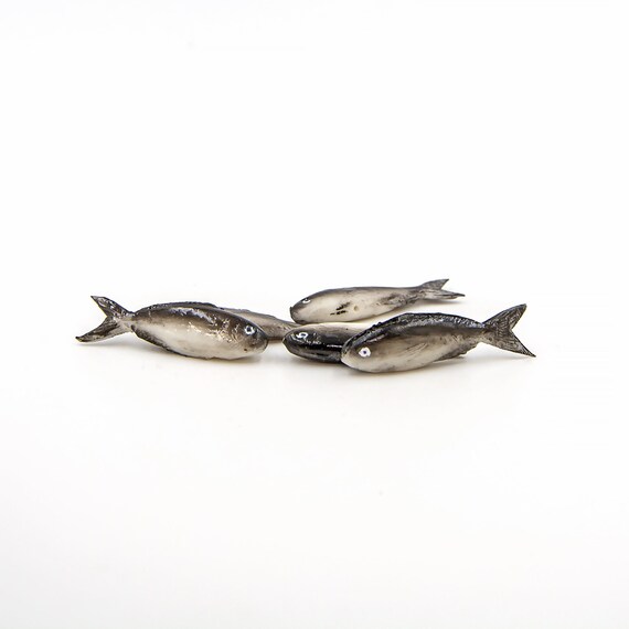5 Miniature Fish Realistic Miniatures Props Replica | Etsy