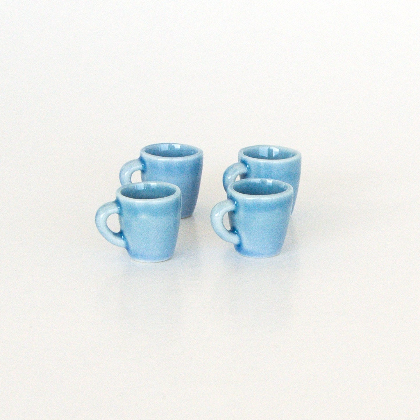 10 Miniature Mug Tiny Pottery Ceramic Miniatures | Etsy