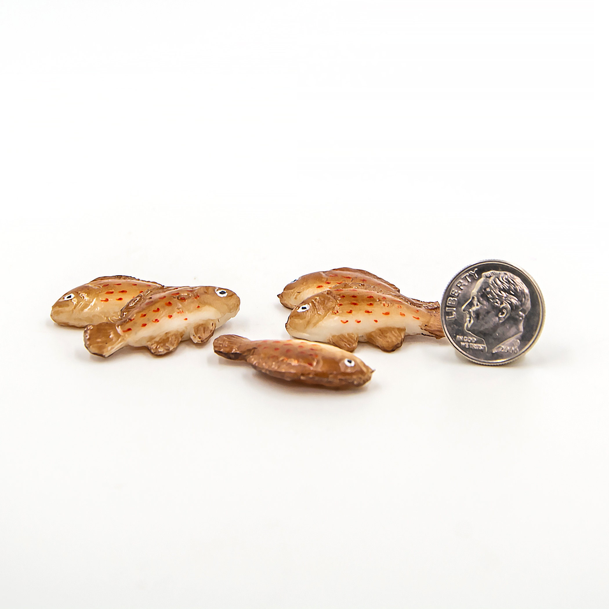 5 Miniature Fish Realistic Miniatures Props Replica | Etsy