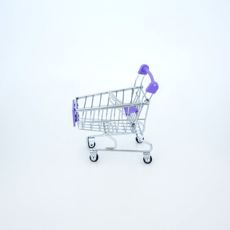 Mini Shopping Cart Toy Supermarket Props Replica - Etsy