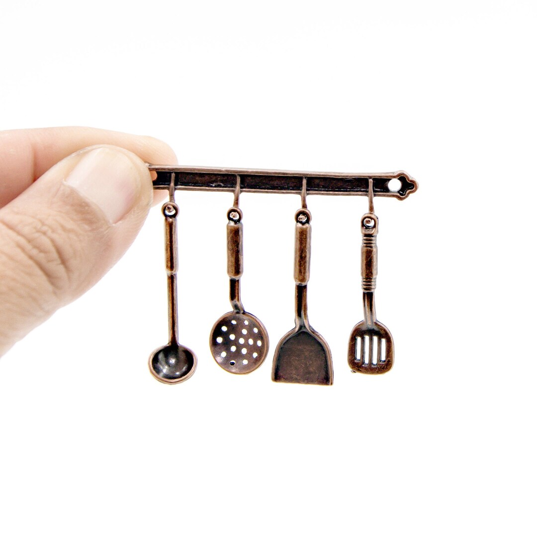 Miniature Cooking Utensils Dollhouse Kitchen Props Replica - Etsy