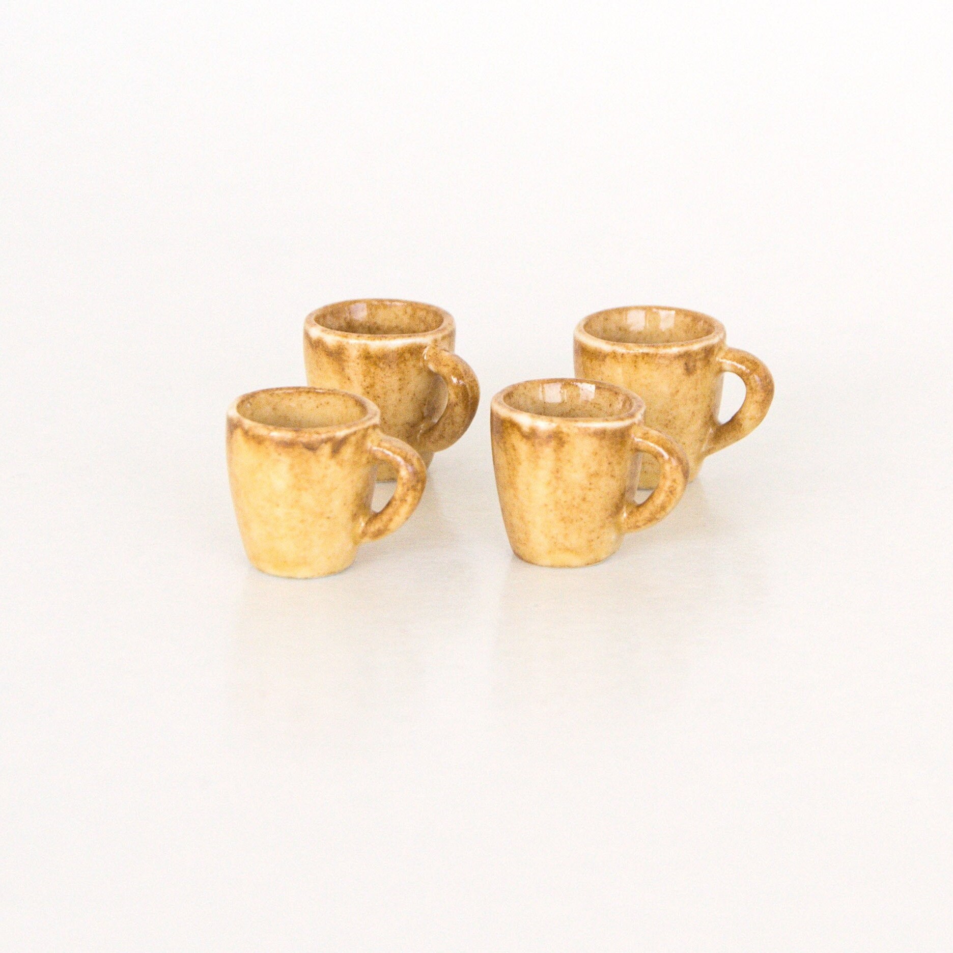 10 Miniature Mug Dollhouse Ceramic - Etsy
