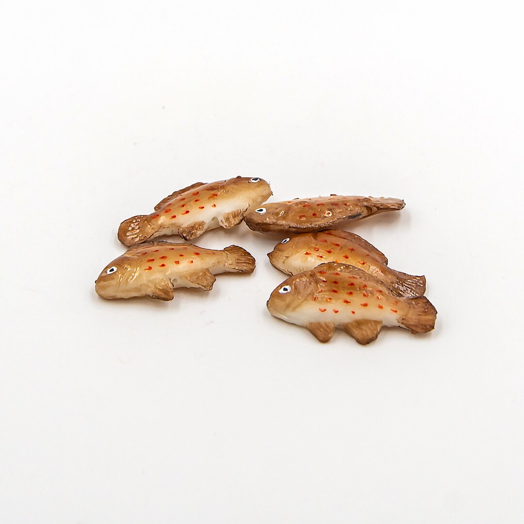 5 Miniature Fish Realistic Miniatures Props Replica - Etsy