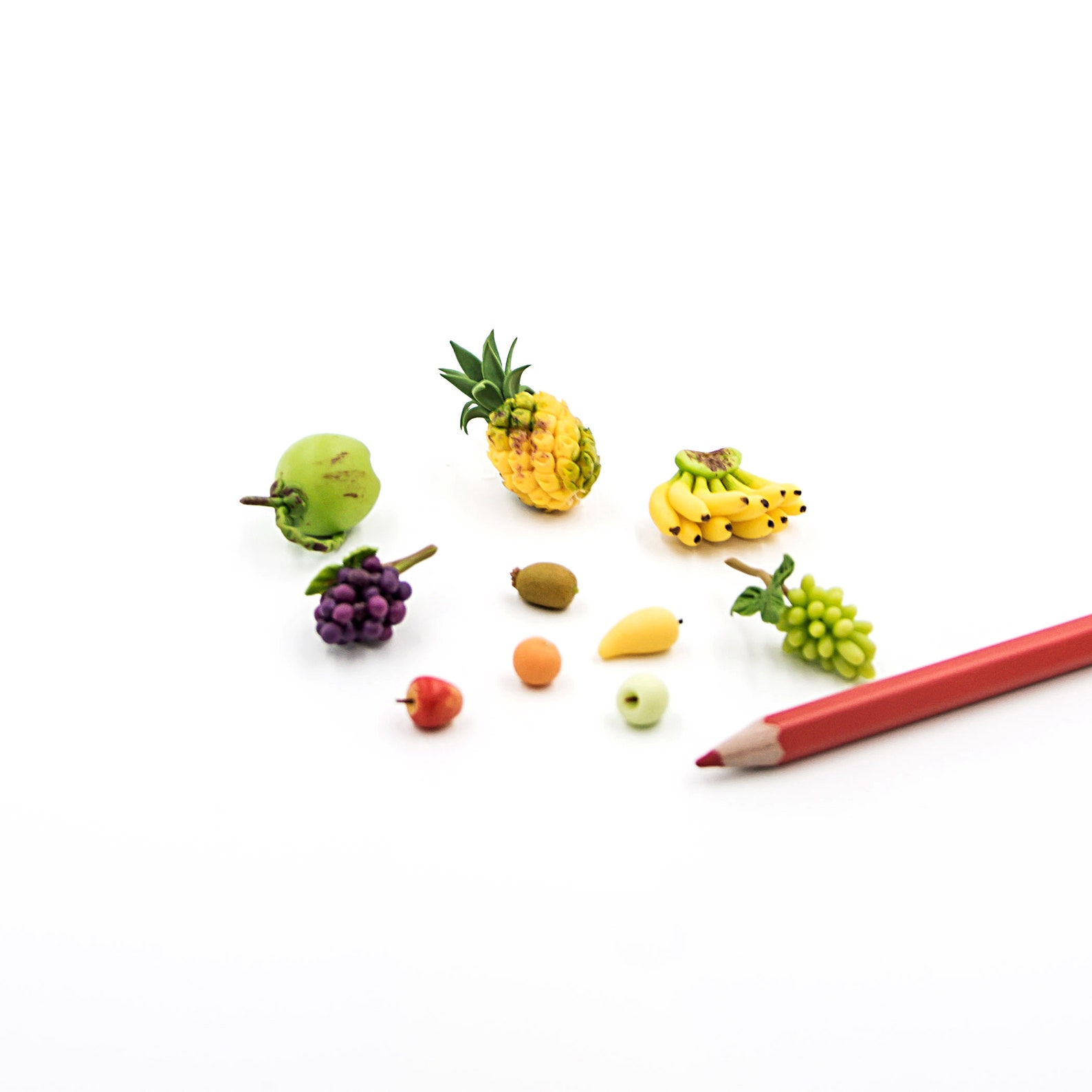 10 Piece Miniature Fruit Set Dollhouse Food Realistic - Etsy