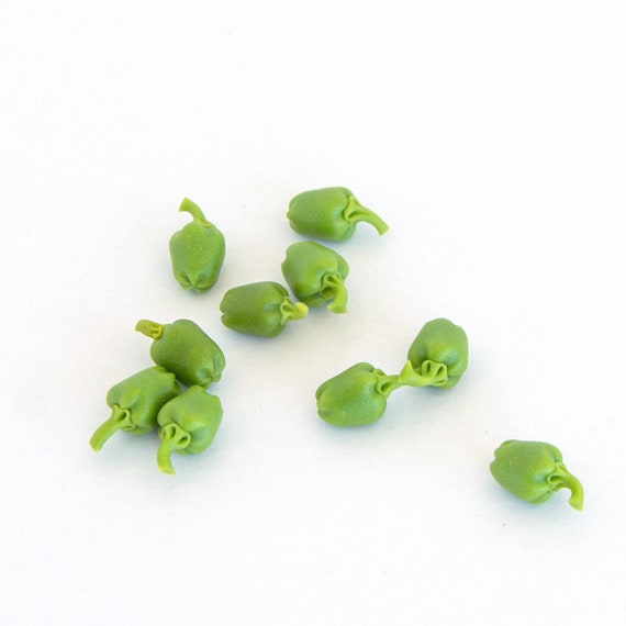 5 Miniature Bell Pepper Dollhouse Miniatures Food Tabletop - Etsy