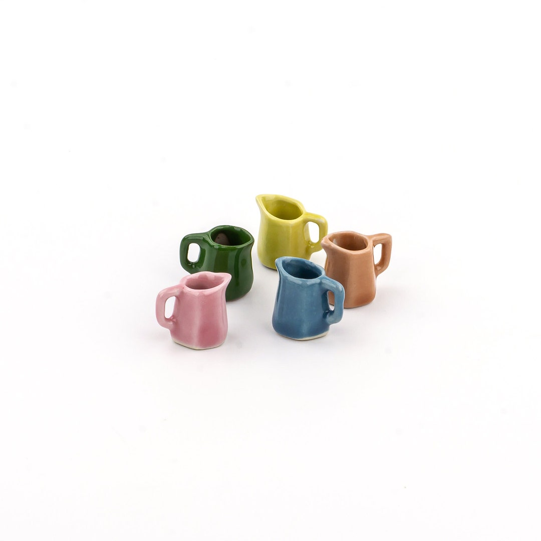 5 Dollhouse Pitchers Miniature Pottery - Etsy