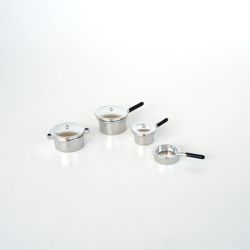 Miniature Cooking Pots Dollhouse Miniatures Kitchen Cooking - Etsy