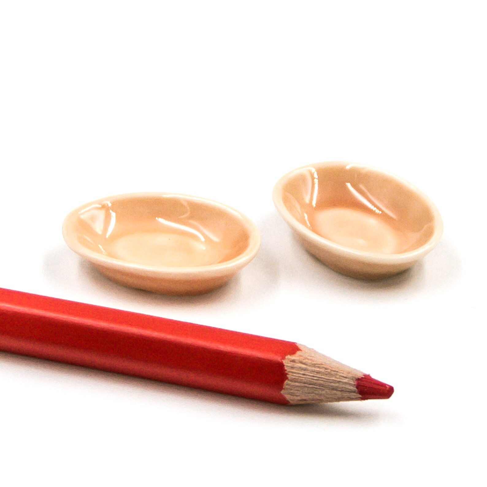 4 Miniature Serving Dishes Tiny Pottery Ceramic Miniatures | Etsy